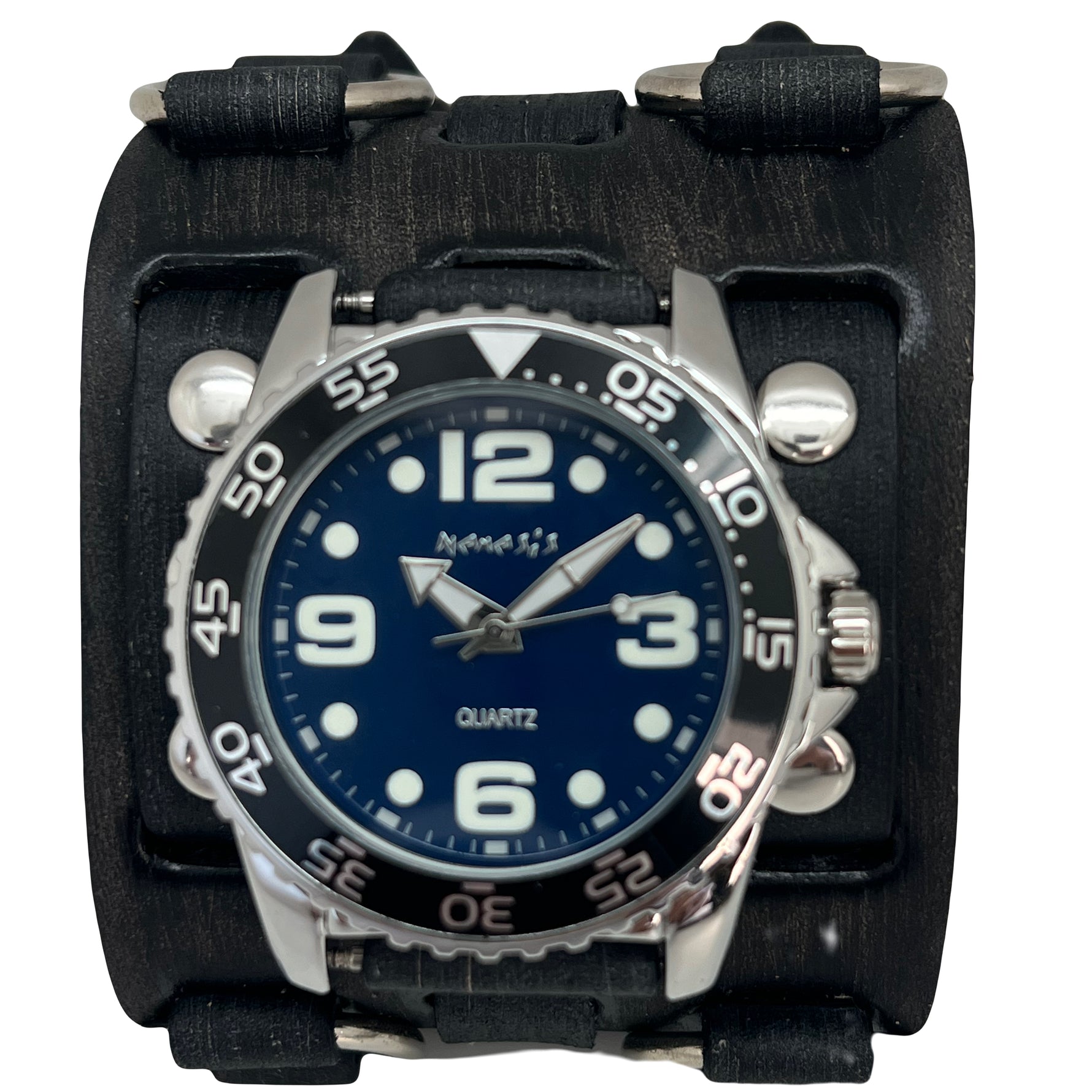 Buy Leather Cuff Band Watches Online | Nemesis Watch