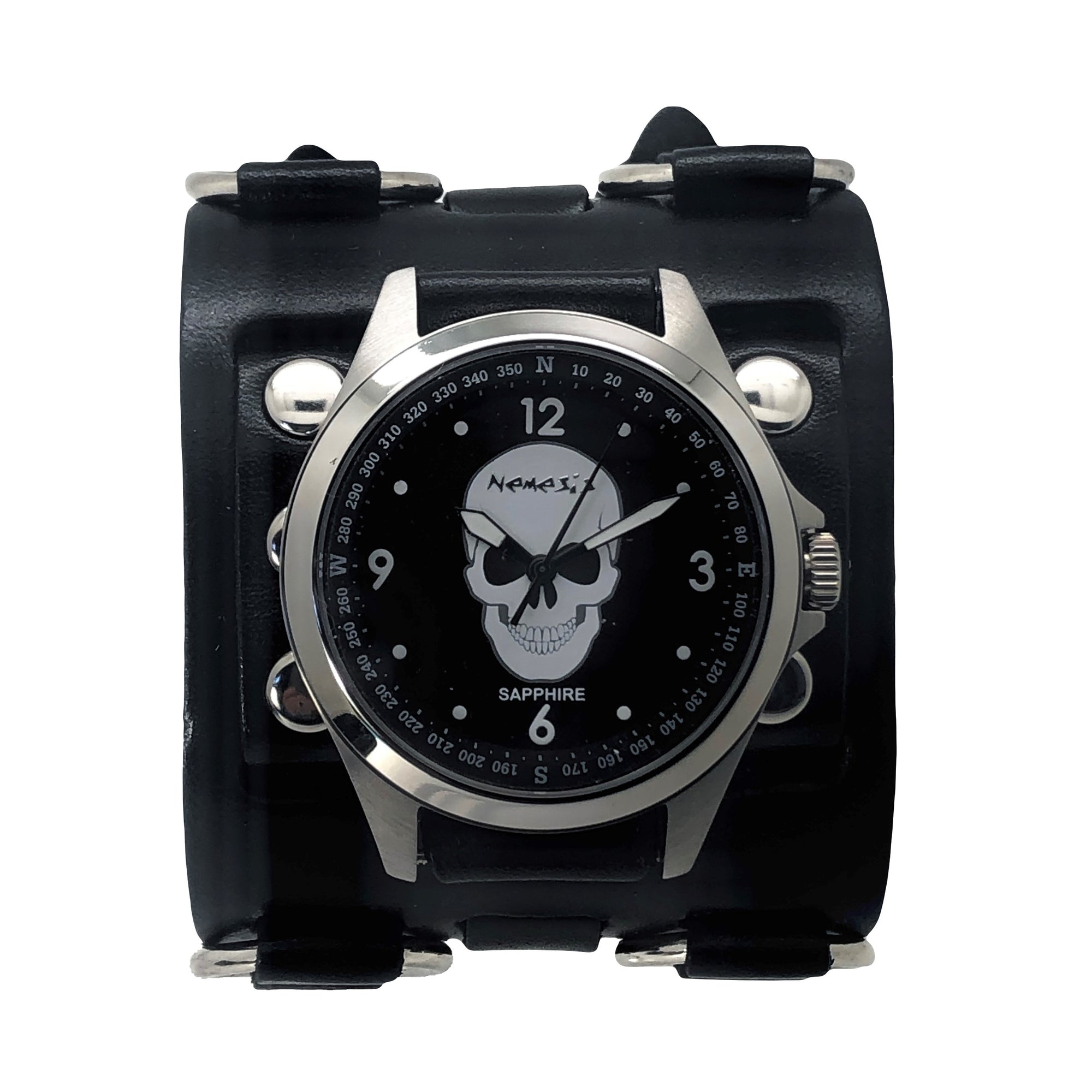 Buy Leather Cuff Band Watches Online | Nemesis Watch